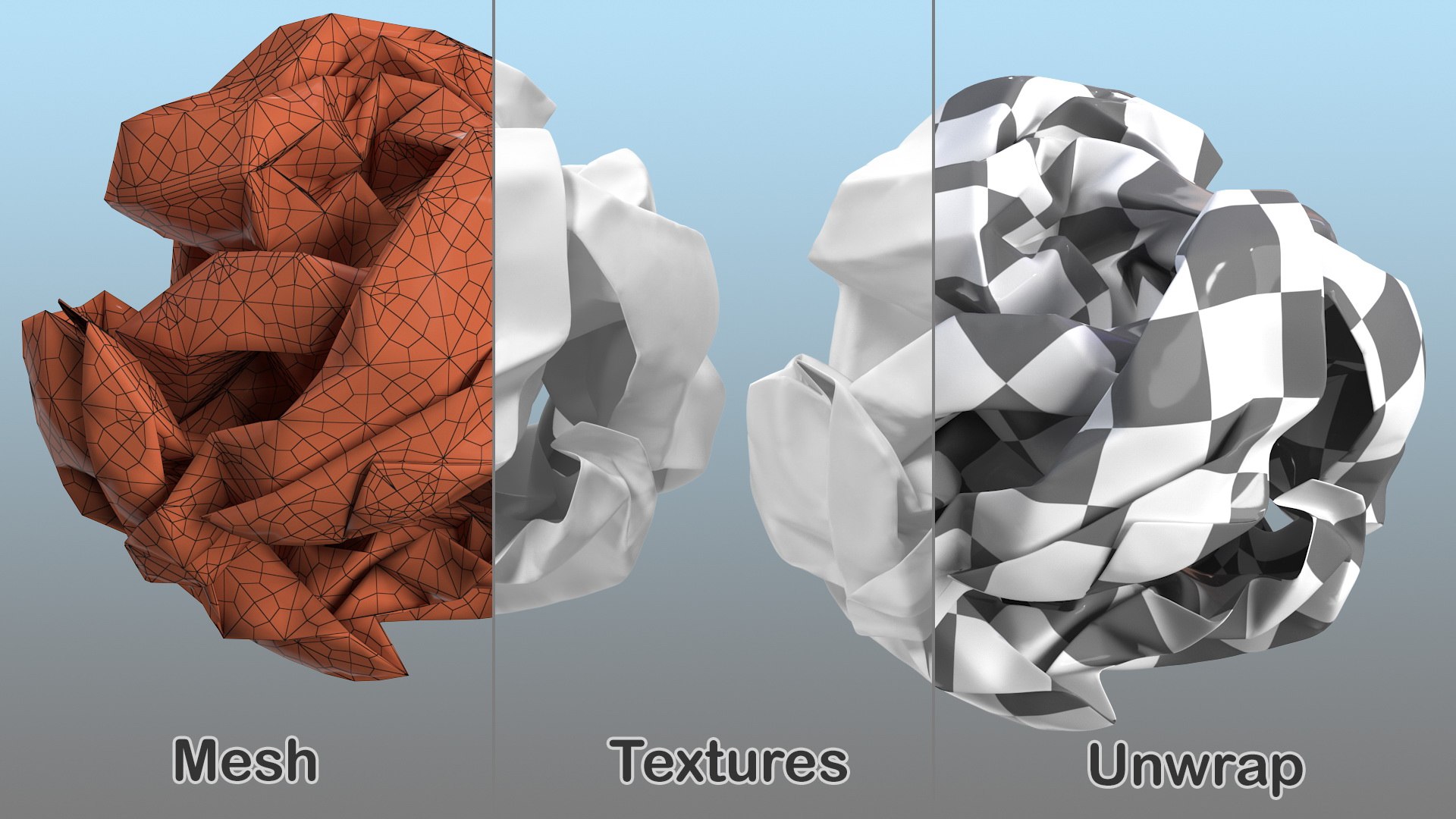Crumpled Paper Ball 3D Model - TurboSquid 1511235