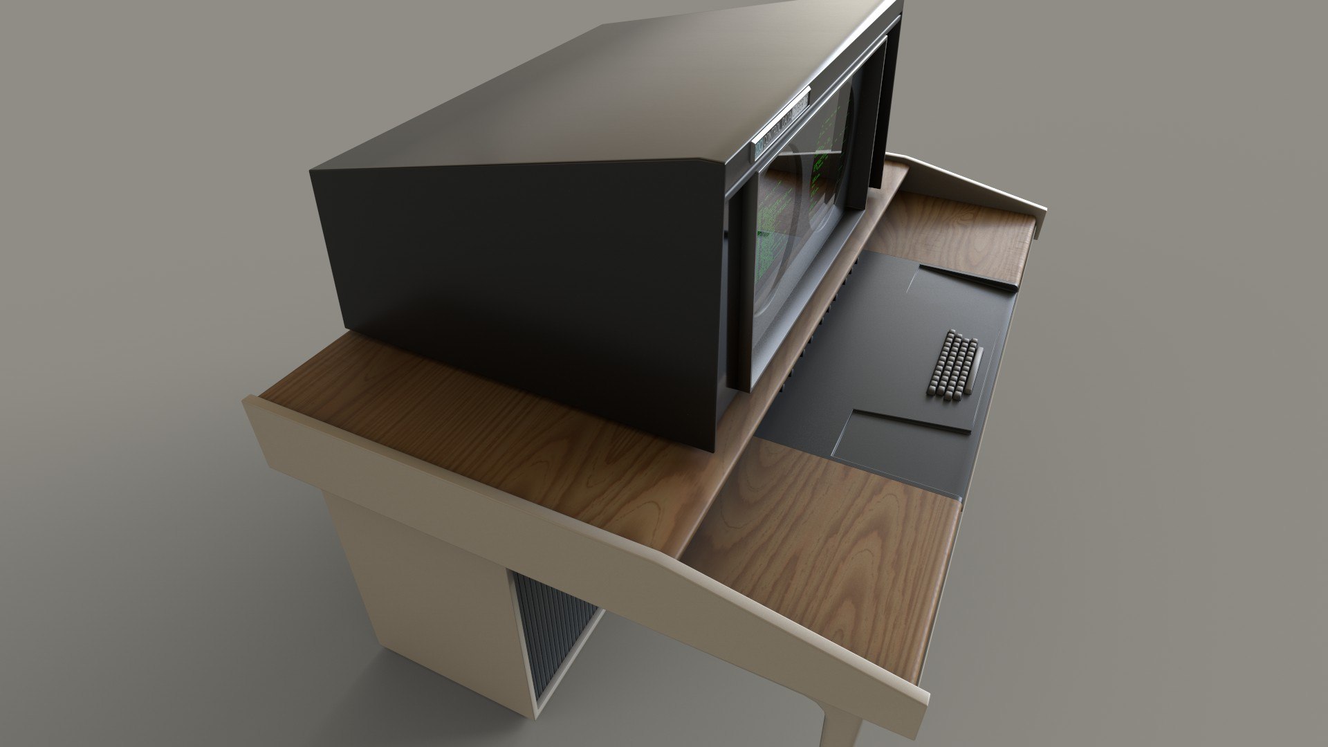 3D Retro Computer Terminal - TurboSquid 1914093