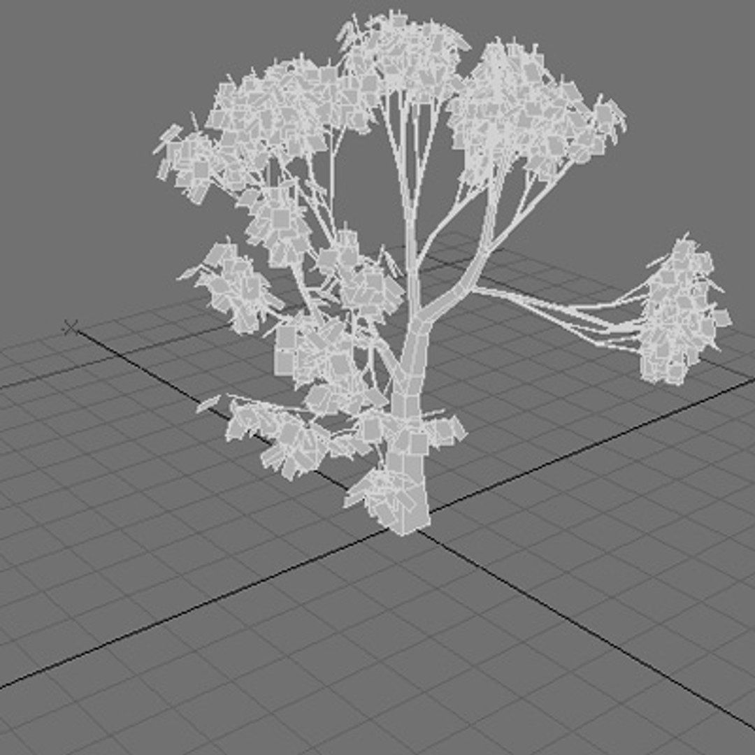 tree plants 3d max