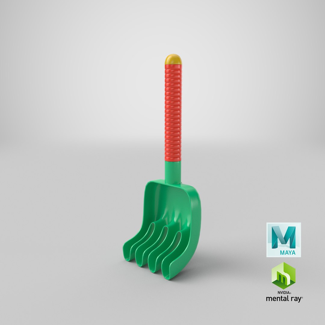3D Sand Toy Rake - TurboSquid 1683938