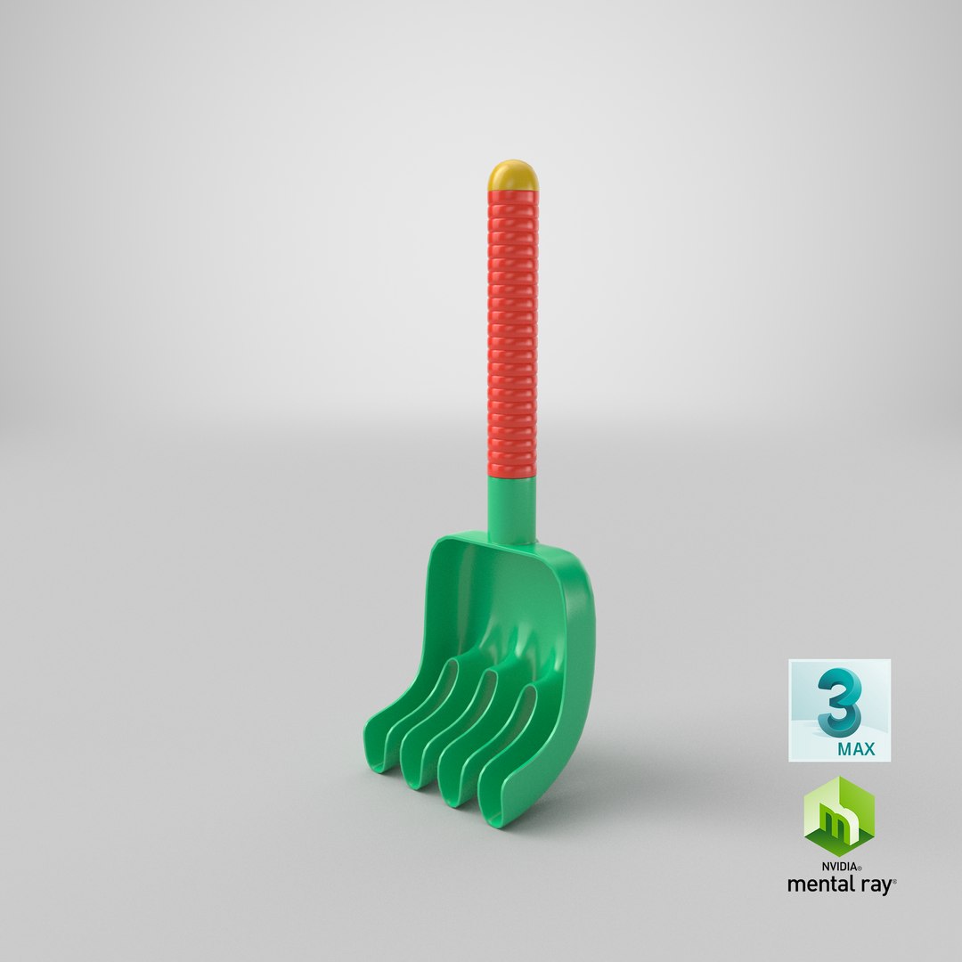 3D Sand Toy Rake - TurboSquid 1683938