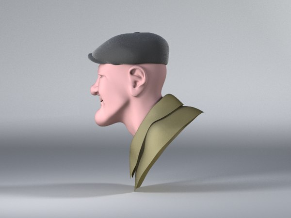 3d old man model
