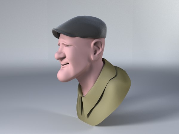 3d old man model