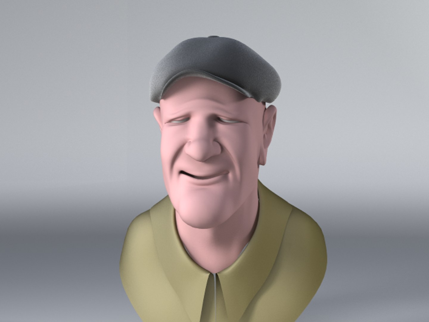 3d Old Man Model