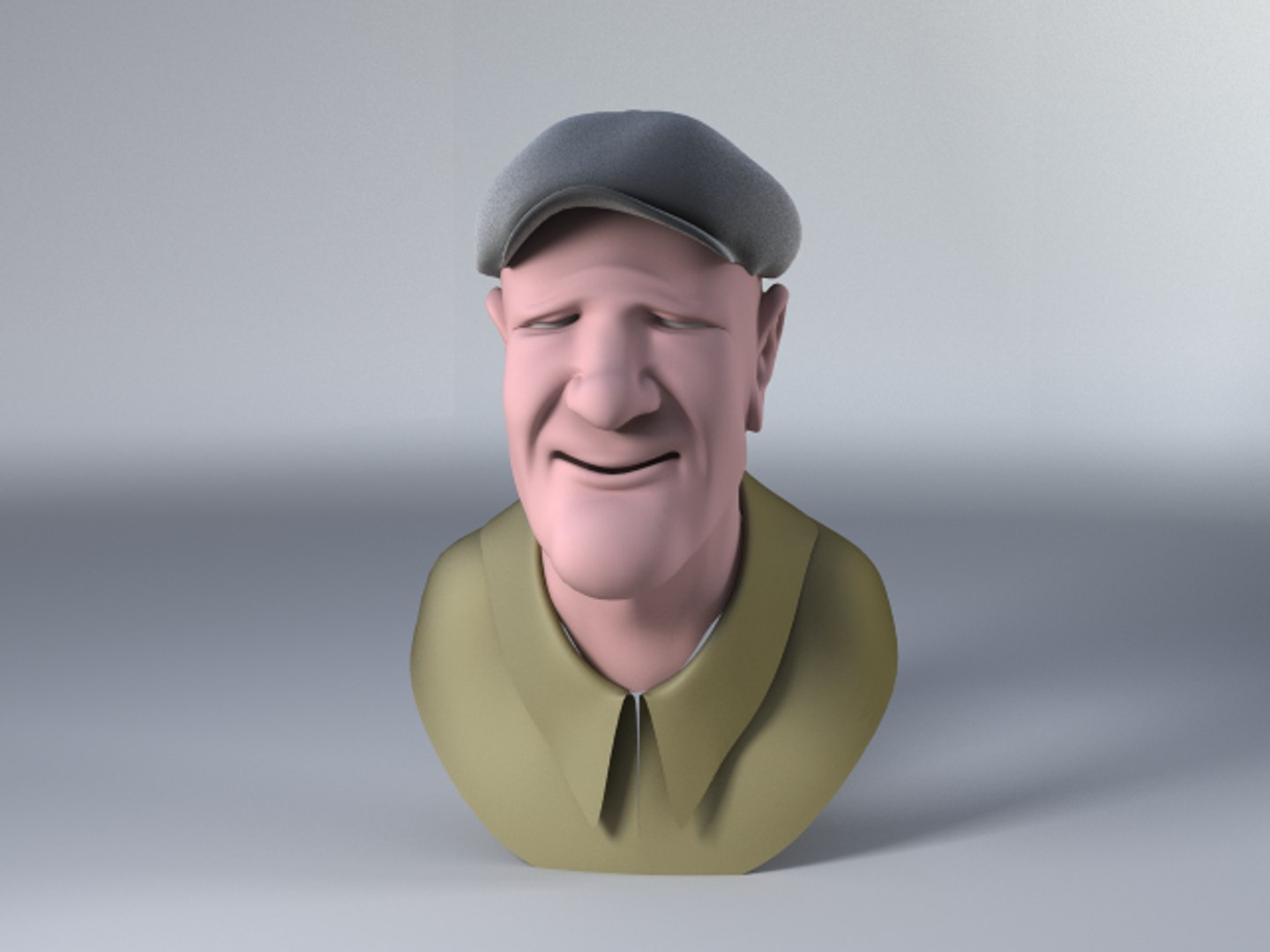 3d Old Man Model