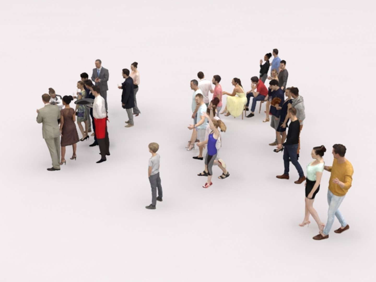 Scanned People Casual 3D Model - TurboSquid 1559321