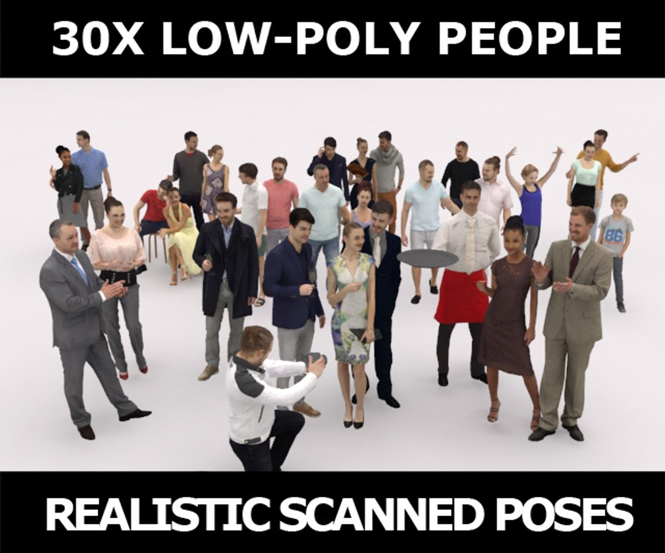Scanned People Casual 3D Model - TurboSquid 1559321
