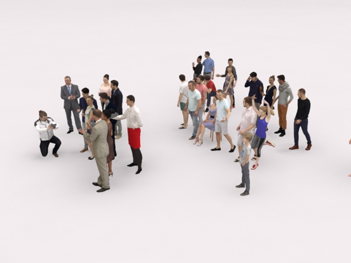 Scanned People Casual 3D Model - TurboSquid 1559321