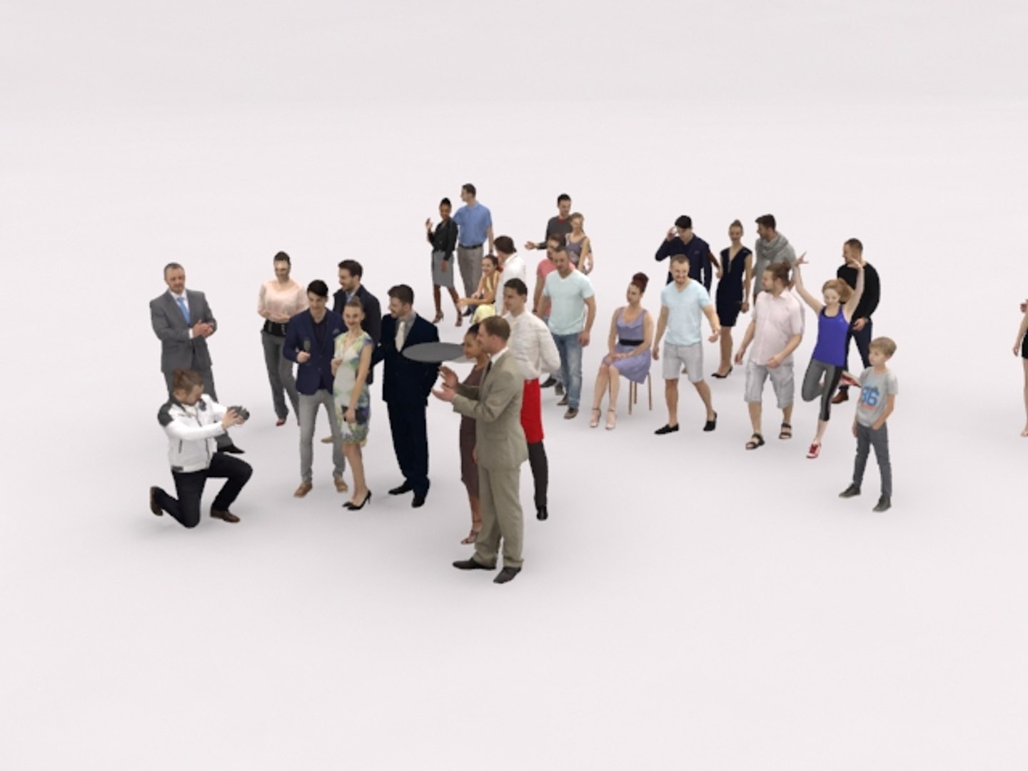 Scanned People Casual 3D Model - TurboSquid 1559321