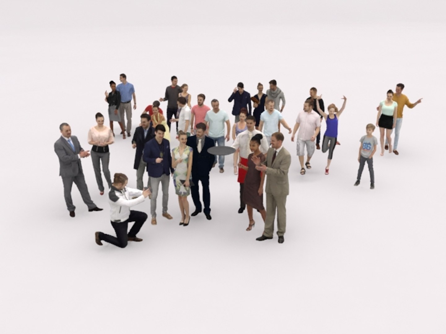 Scanned People Casual 3D Model - TurboSquid 1559321