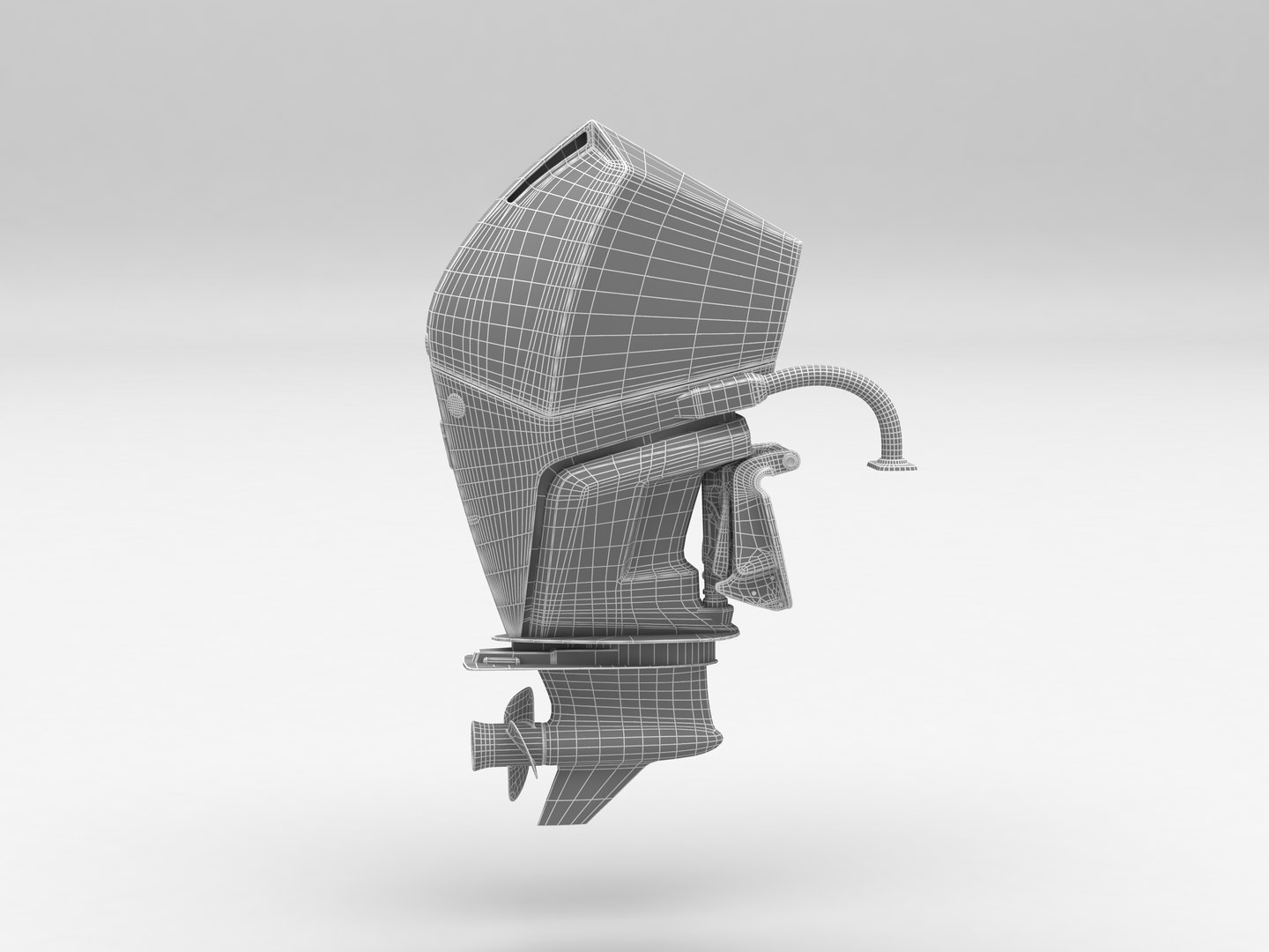 3D Outboard Motor 450HP Model - TurboSquid 2306099