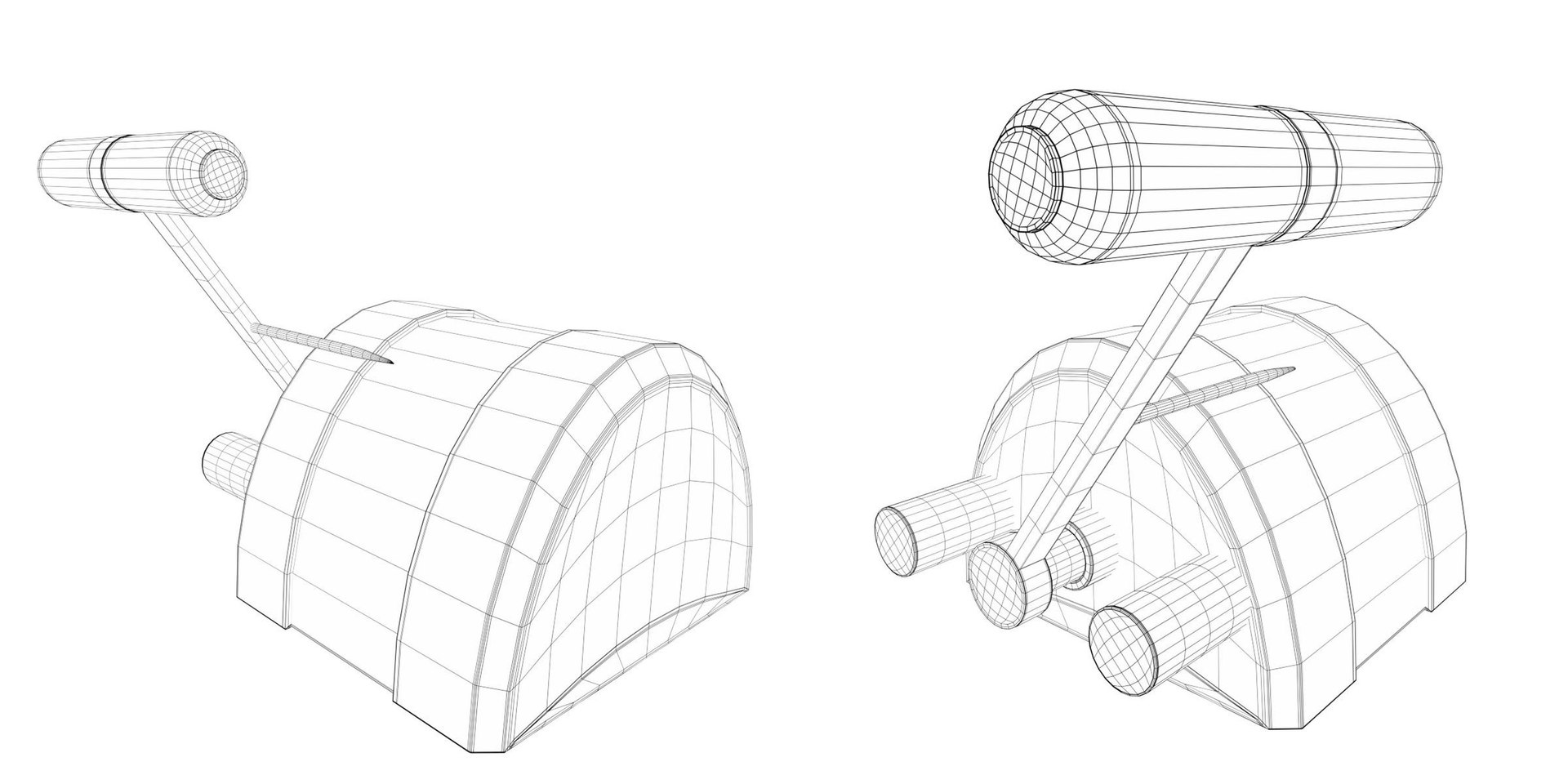 Free 3D Engine Control Lever Model - TurboSquid 1345906