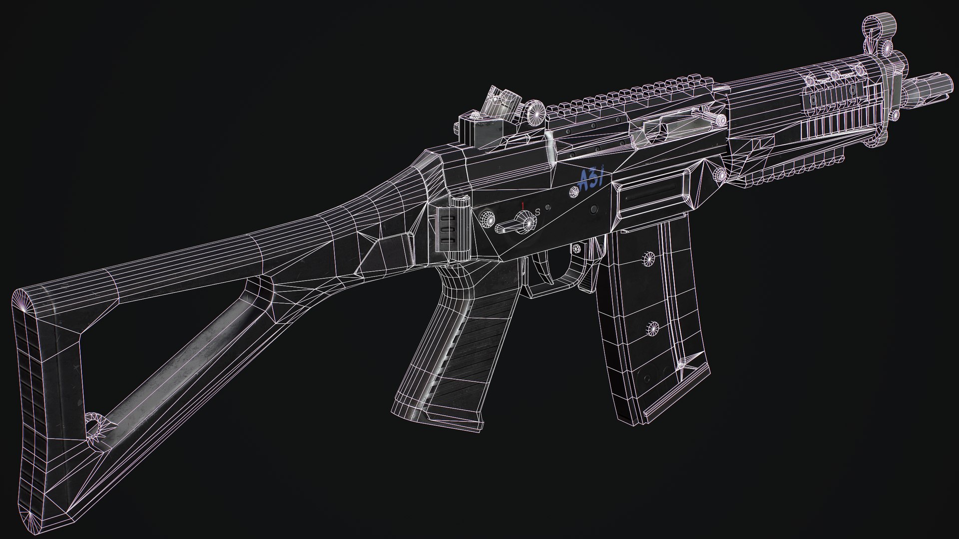 Sig Sg-552 Commando - PBR Game Ready 3D - TurboSquid 1965348