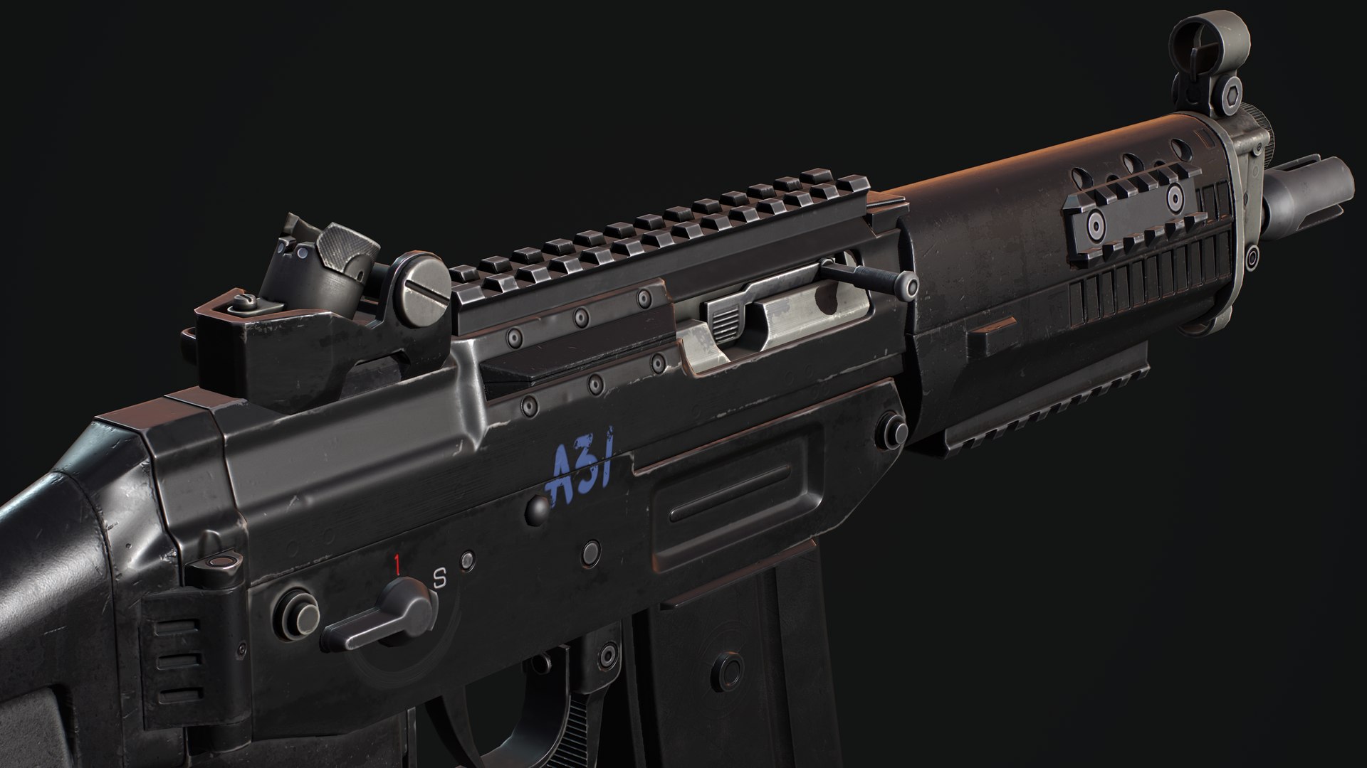 Sig Sg-552 Commando - PBR Game Ready 3D - TurboSquid 1965348