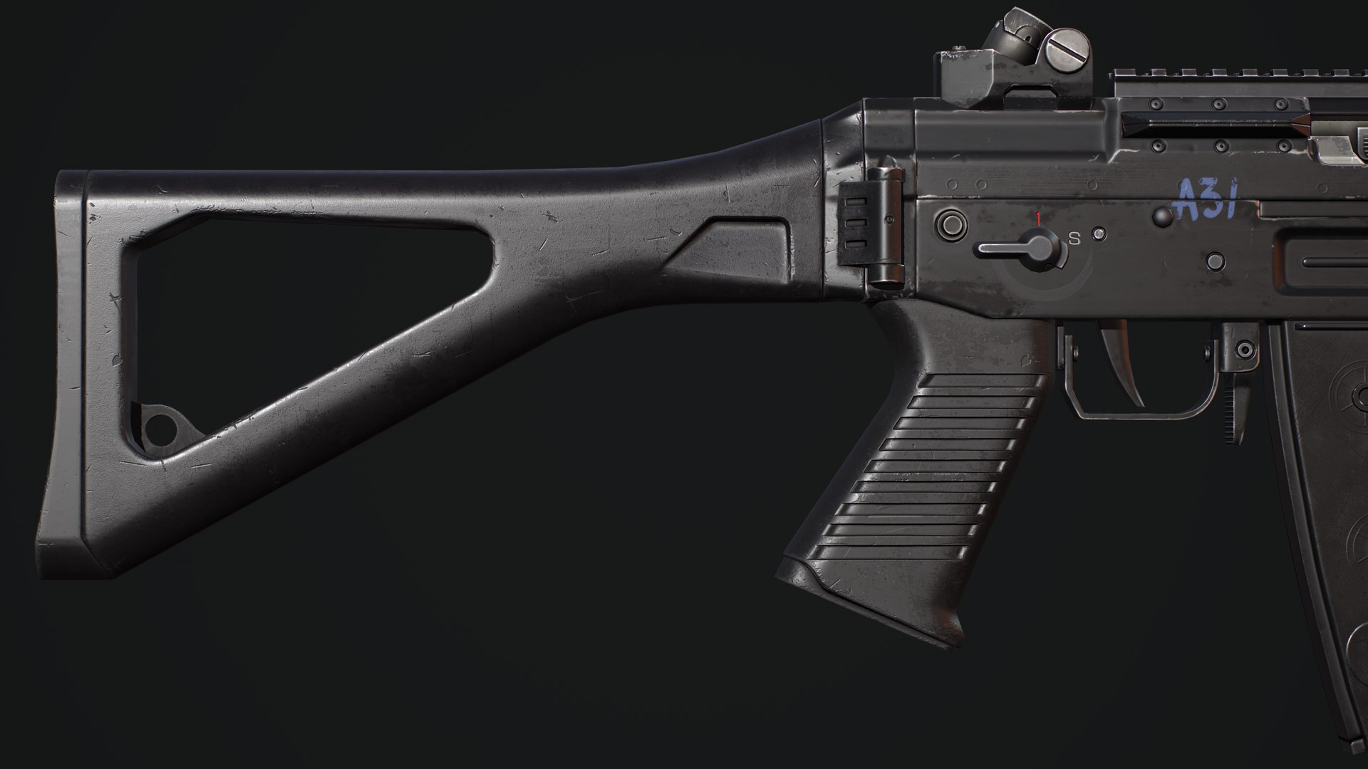 Sig Sg-552 Commando - PBR Game Ready 3D - TurboSquid 1965348