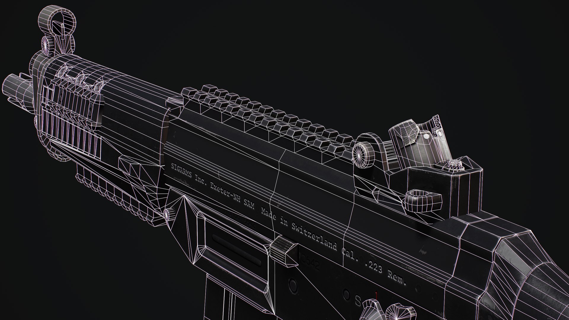 Sig Sg-552 Commando - PBR Game Ready 3D - TurboSquid 1965348