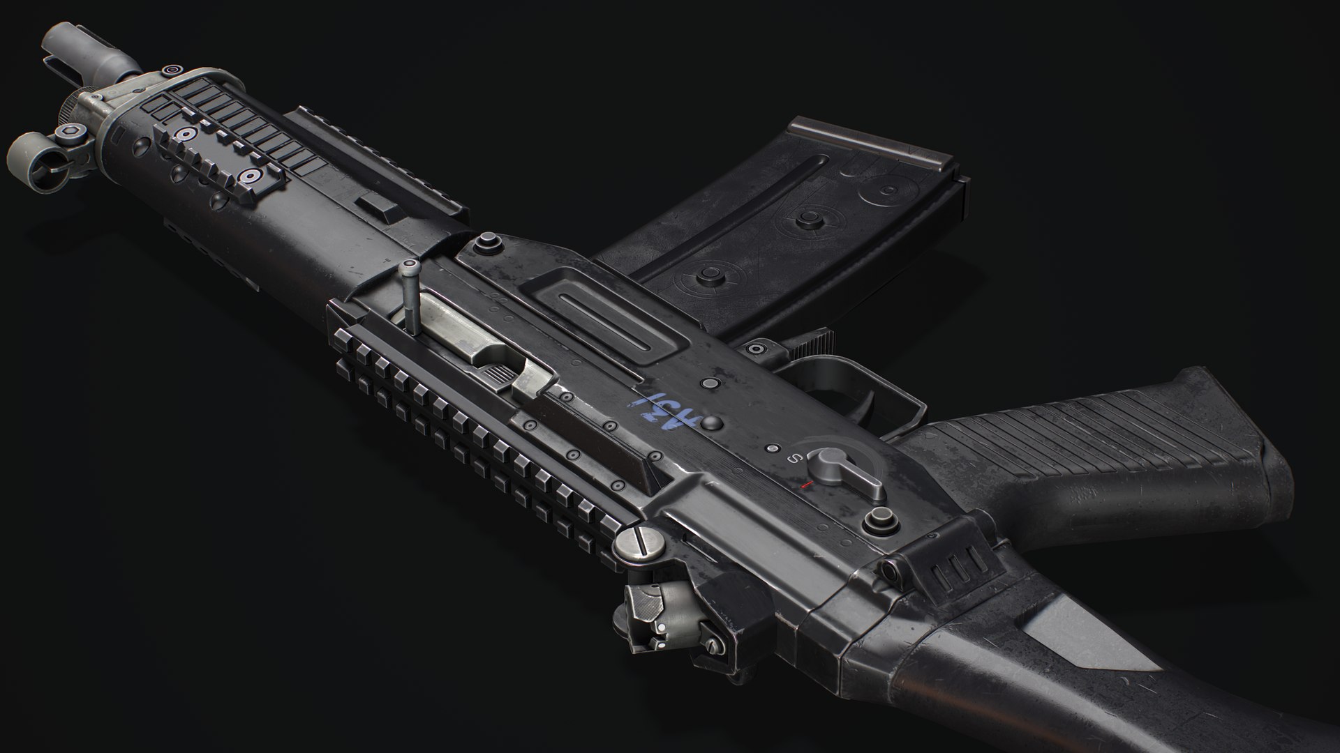 Sig Sg-552 Commando - PBR Game Ready 3D - TurboSquid 1965348