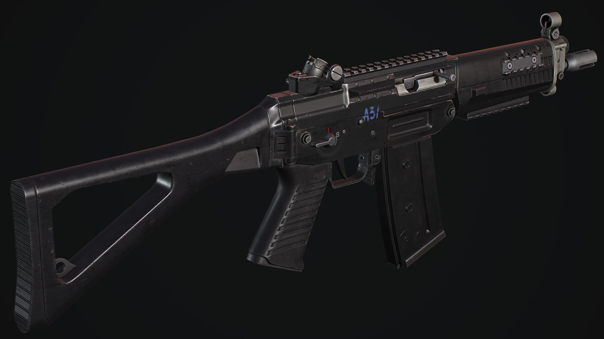 Sig Sg-552 Commando - PBR Game Ready 3D - TurboSquid 1965348