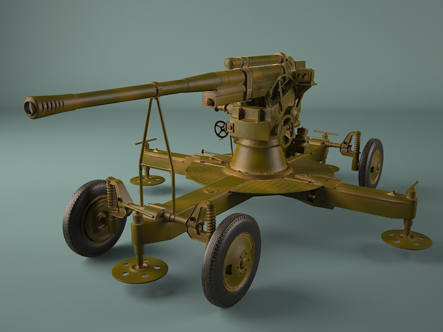 3d 85 Mm Air Gun Model