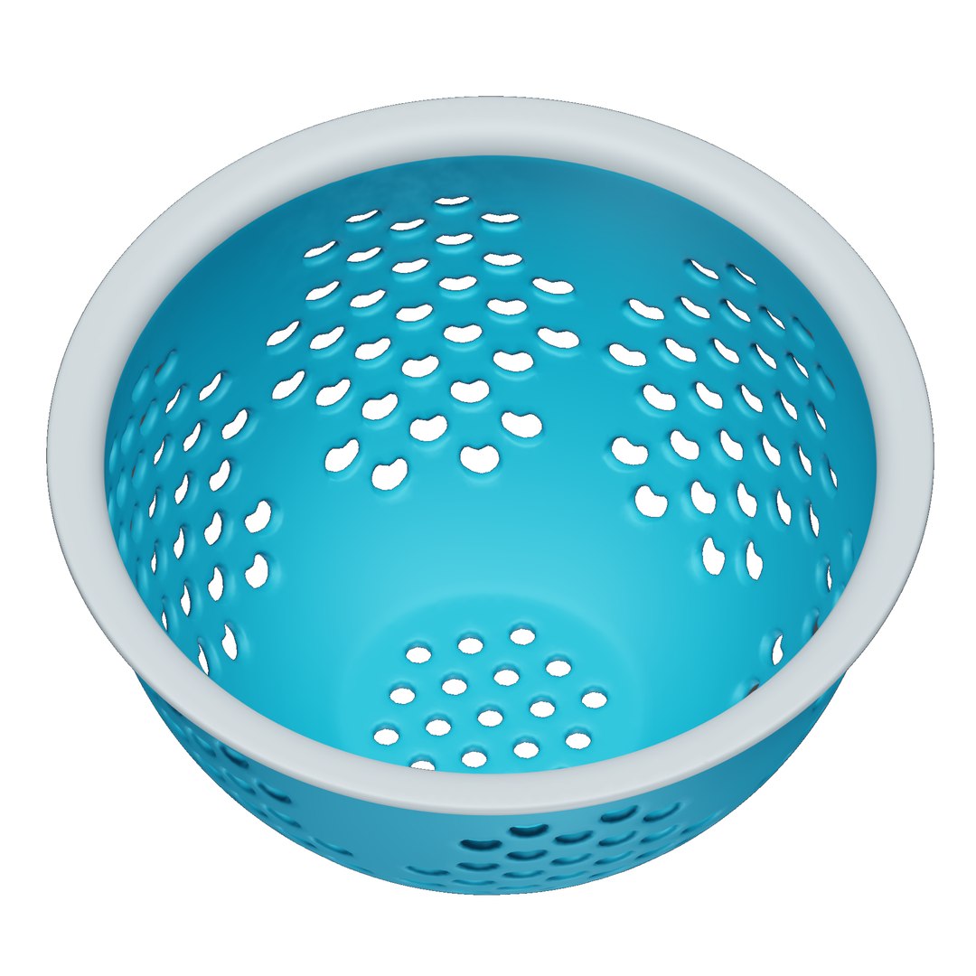Plastic Vegetable Colander 3D Model - TurboSquid 2129532