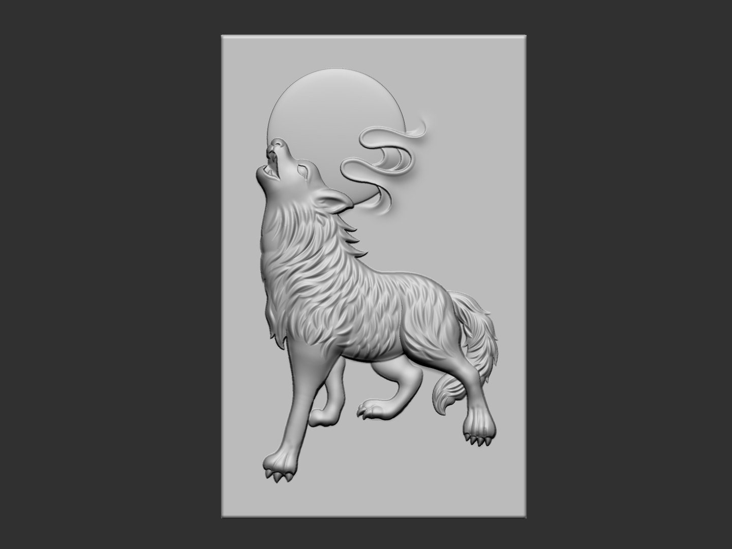 3D Model Wolf Howling - TurboSquid 2179225