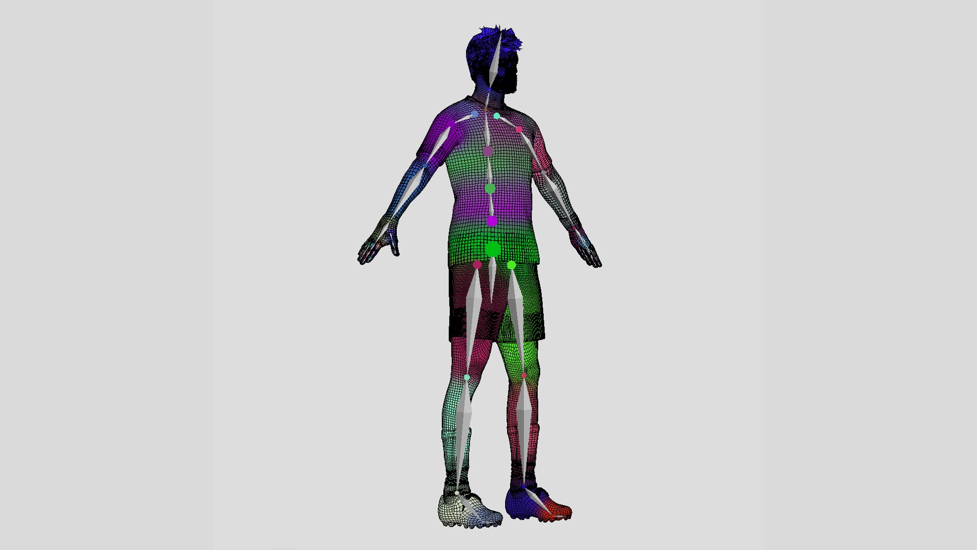 3D Model T-P Rigged Kvaratskhelia Napoli - TurboSquid 2059025