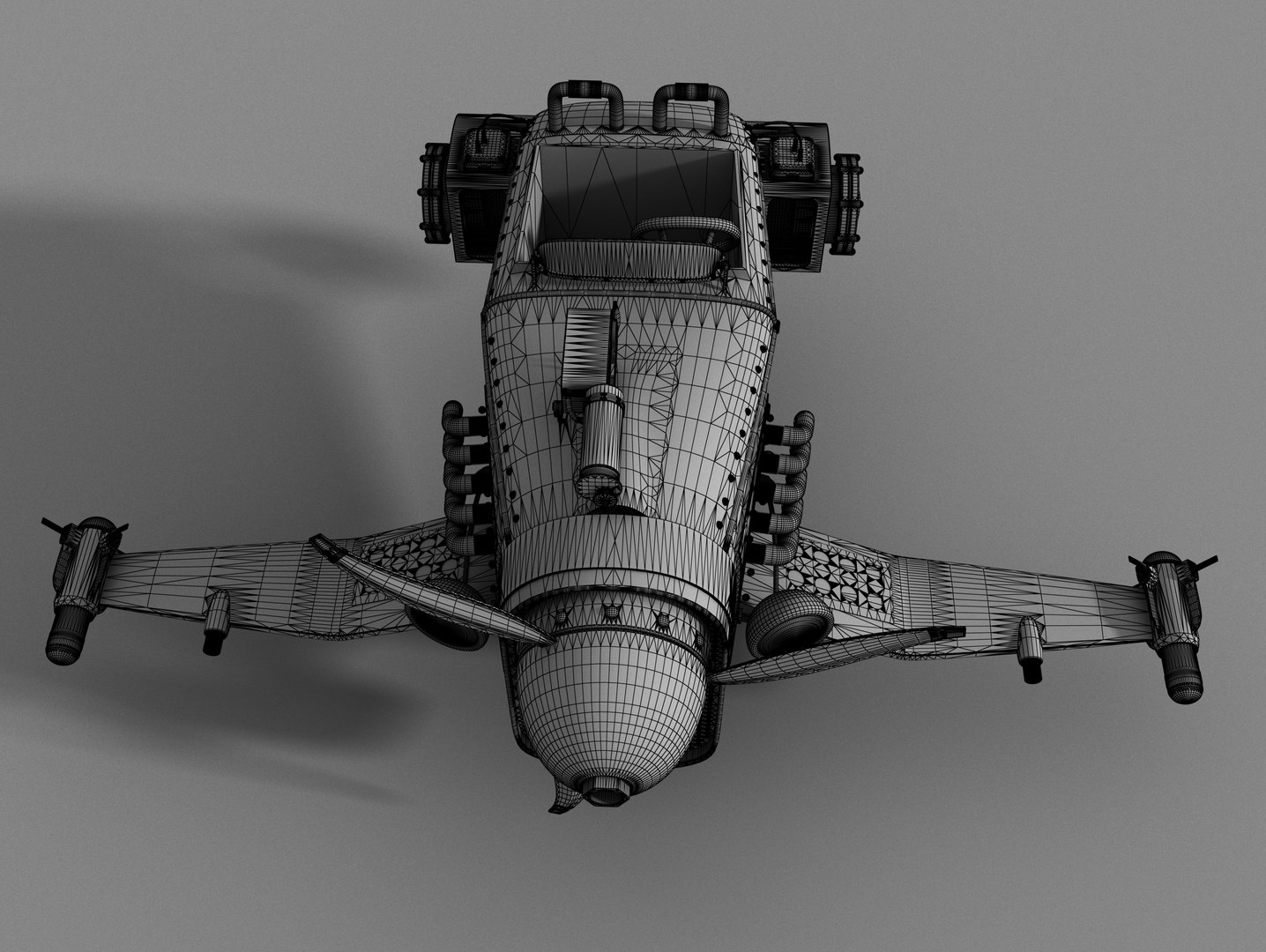 Sci-fi Aircraft Spaceship Design 3D - TurboSquid 2219523