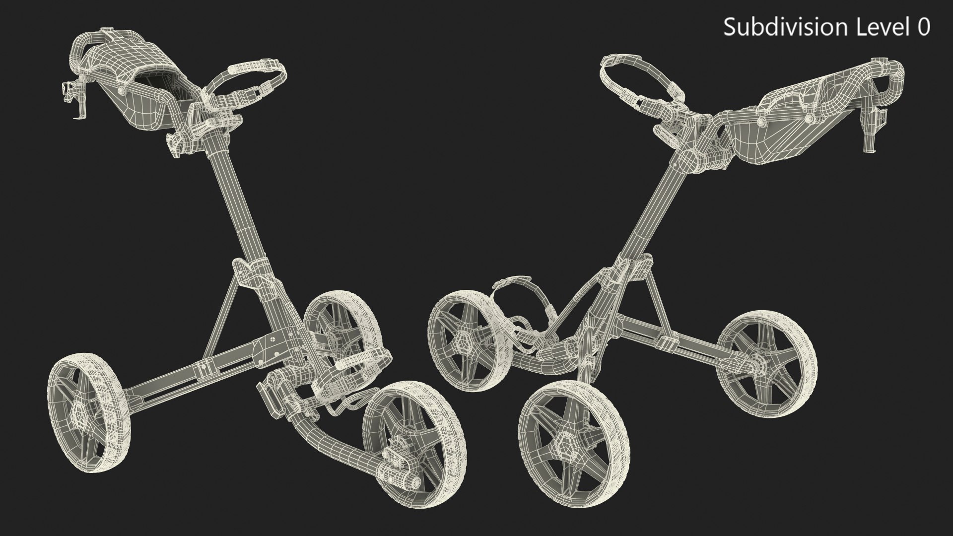 Golf Push Cart 3D model - TurboSquid 1782105
