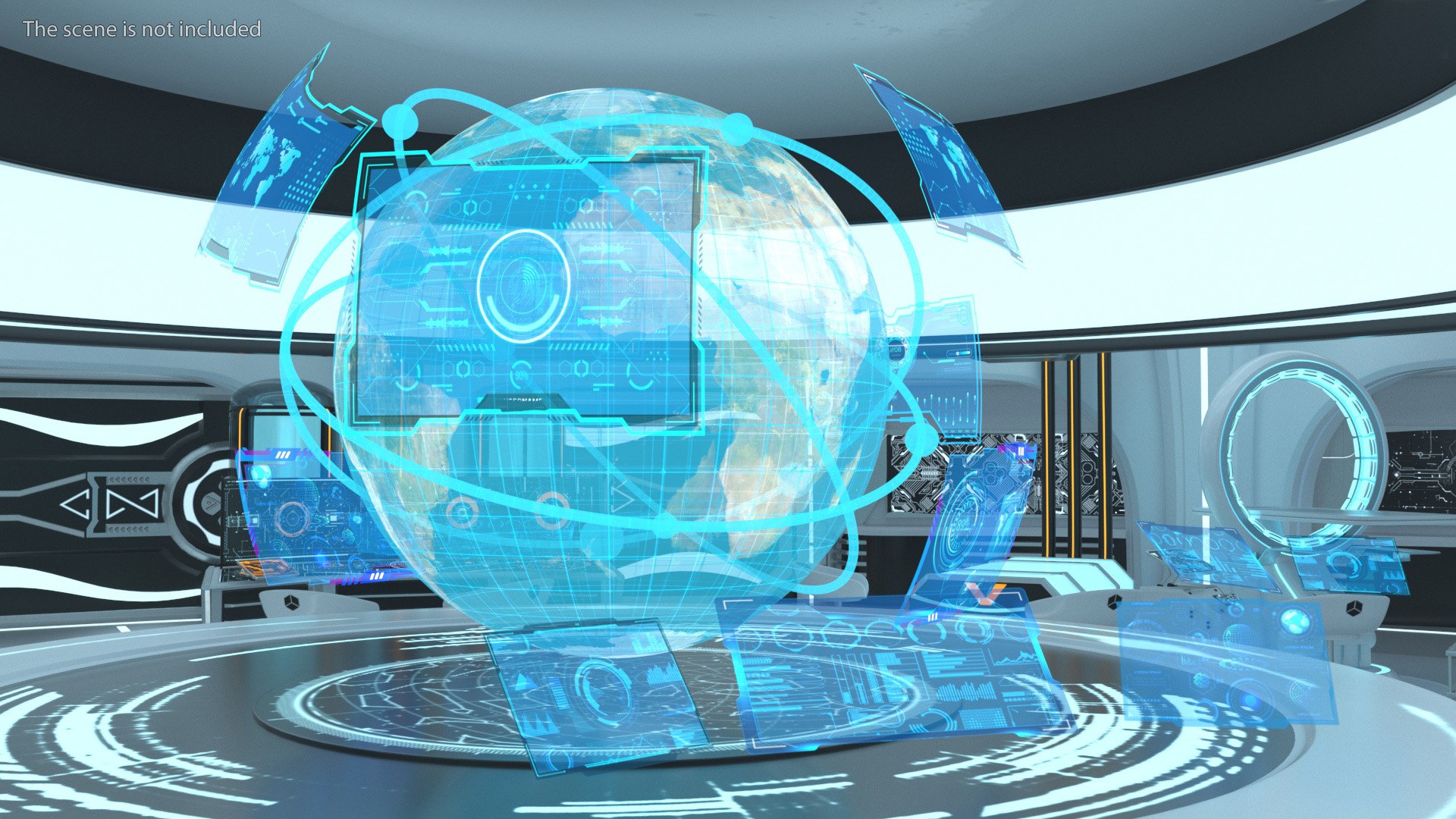 3D Model Futuristic Holographic Projector Display - TurboSquid 2316274