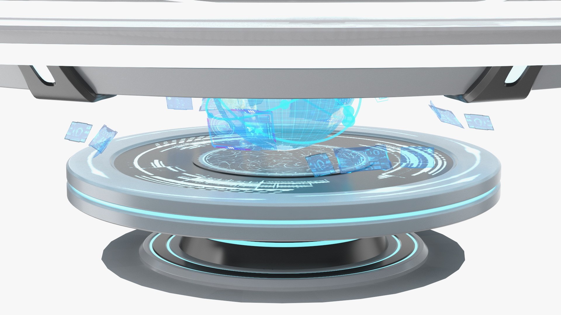3D Model Futuristic Holographic Projector Display - TurboSquid 2316274