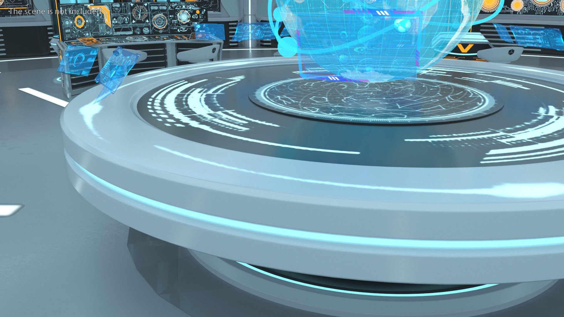 3D Model Futuristic Holographic Projector Display - TurboSquid 2316274