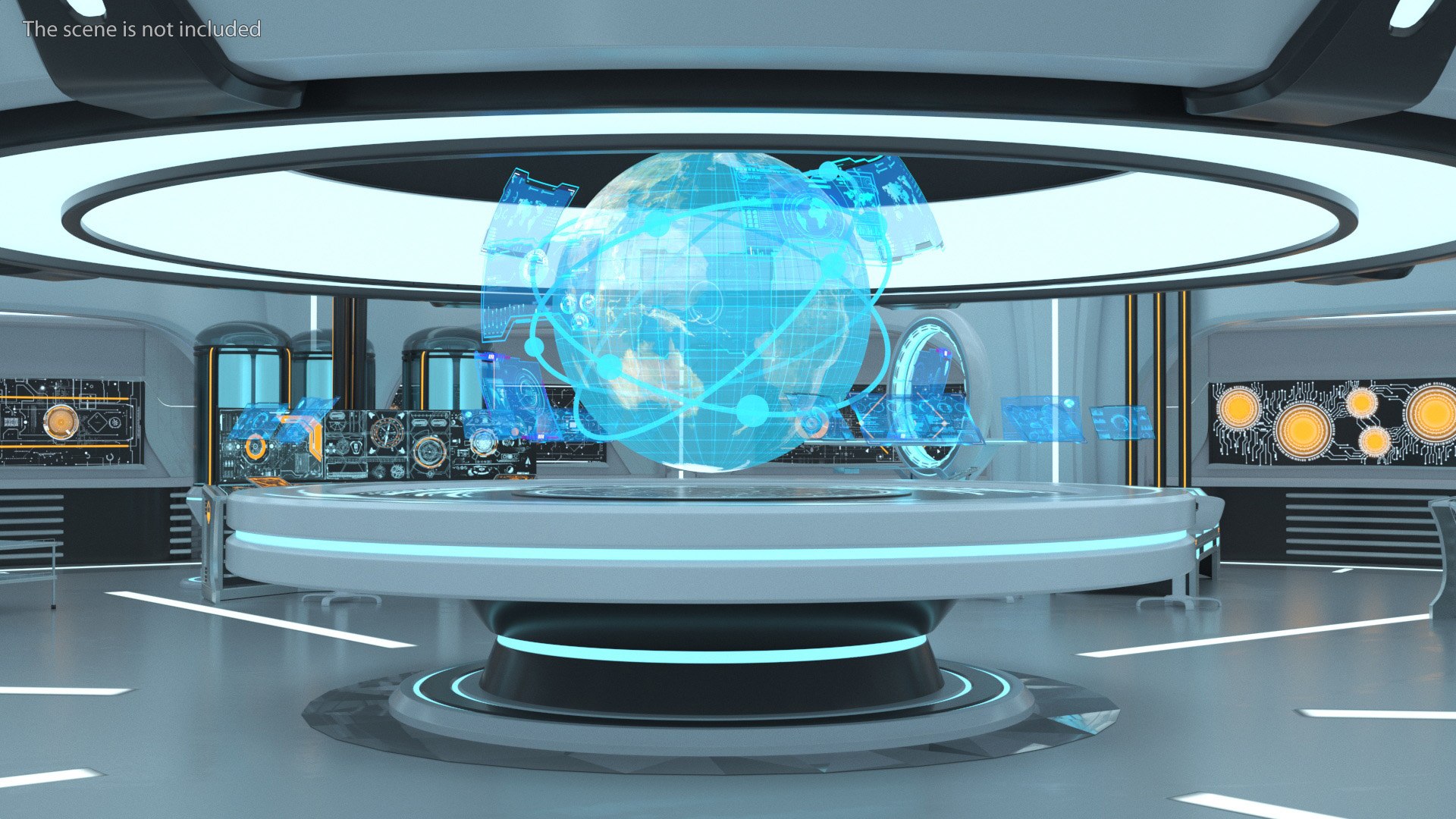 3D Model Futuristic Holographic Projector Display - TurboSquid 2316274