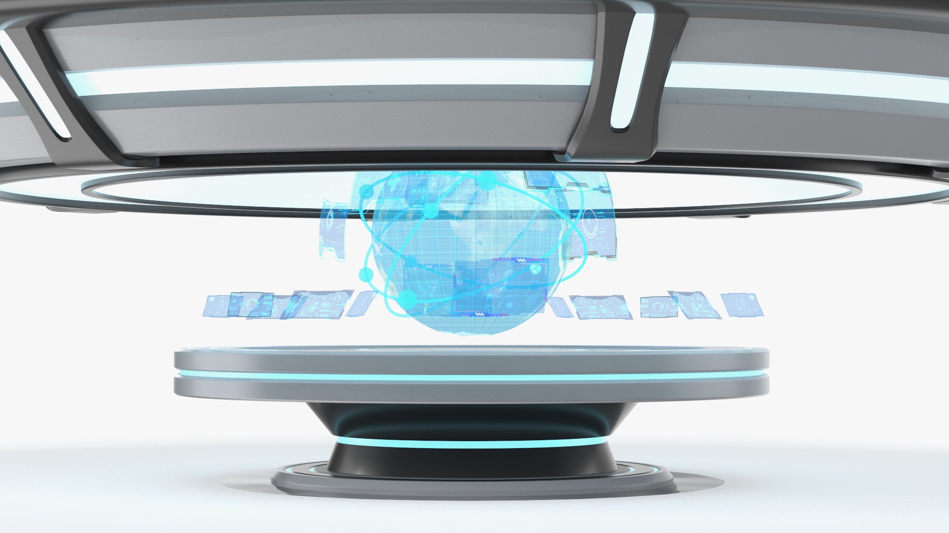 3D Model Futuristic Holographic Projector Display - TurboSquid 2316274