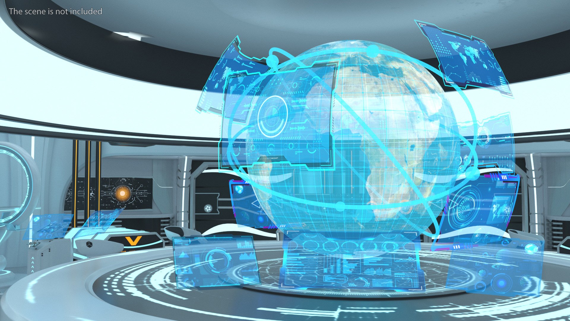 3D Model Futuristic Holographic Projector Display - TurboSquid 2316274