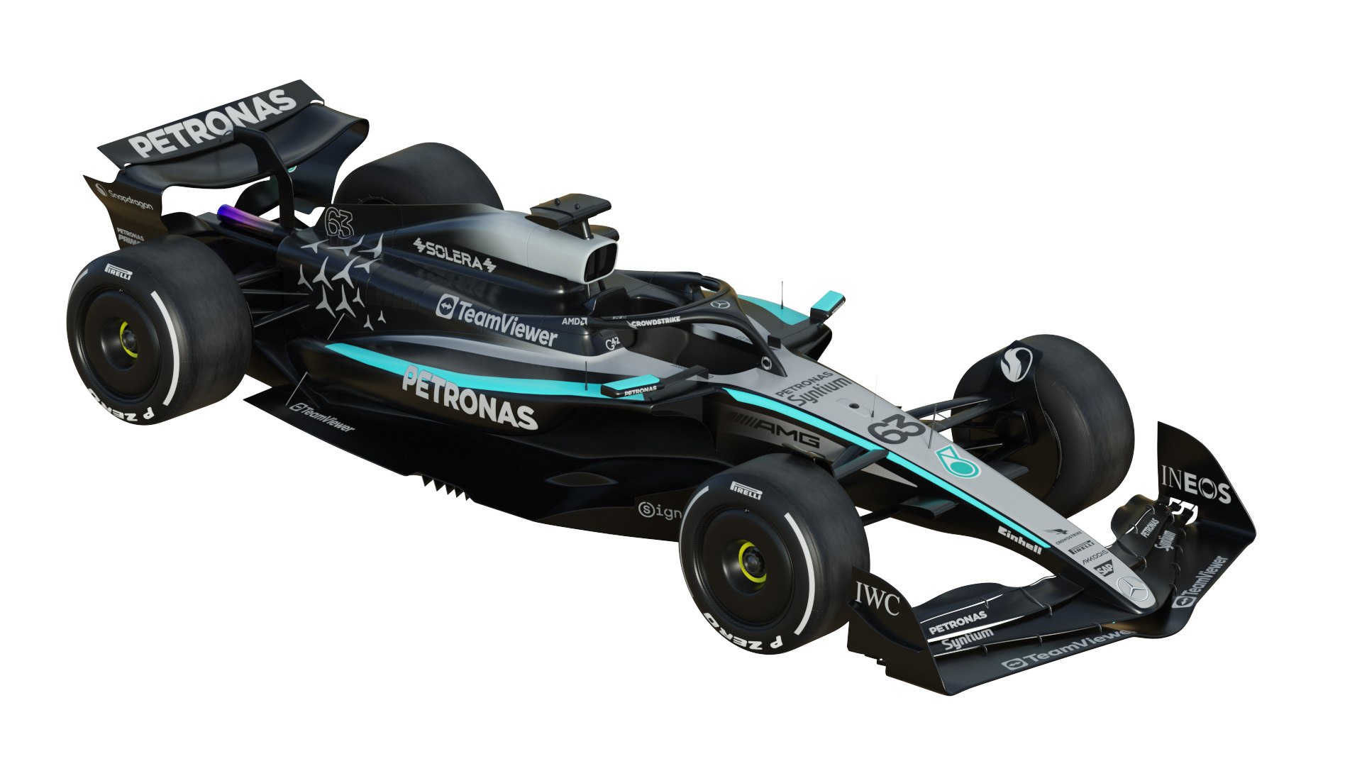 3D Model F1 Mercedes W16 2025 - TurboSquid 2370167