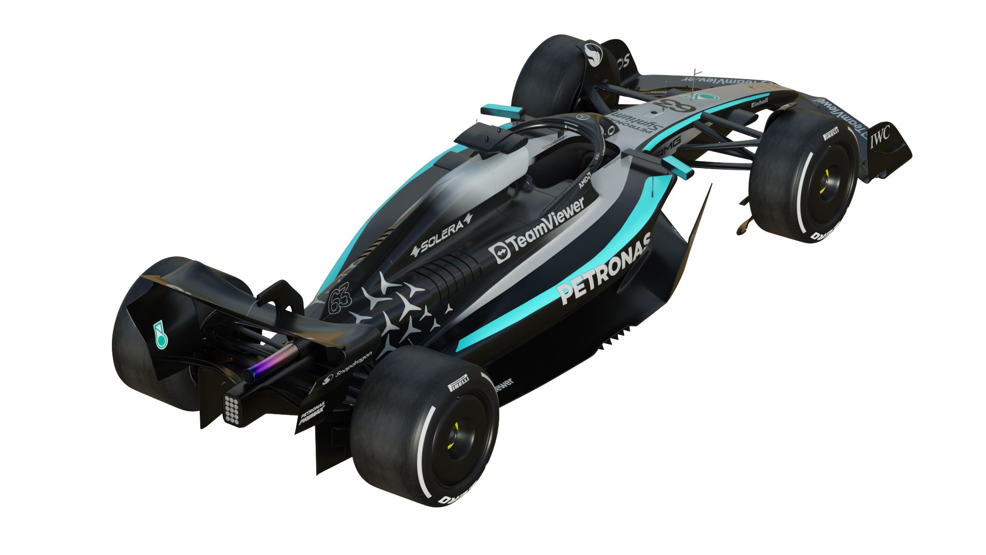 3D Model F1 Mercedes W16 2025 - TurboSquid 2370167