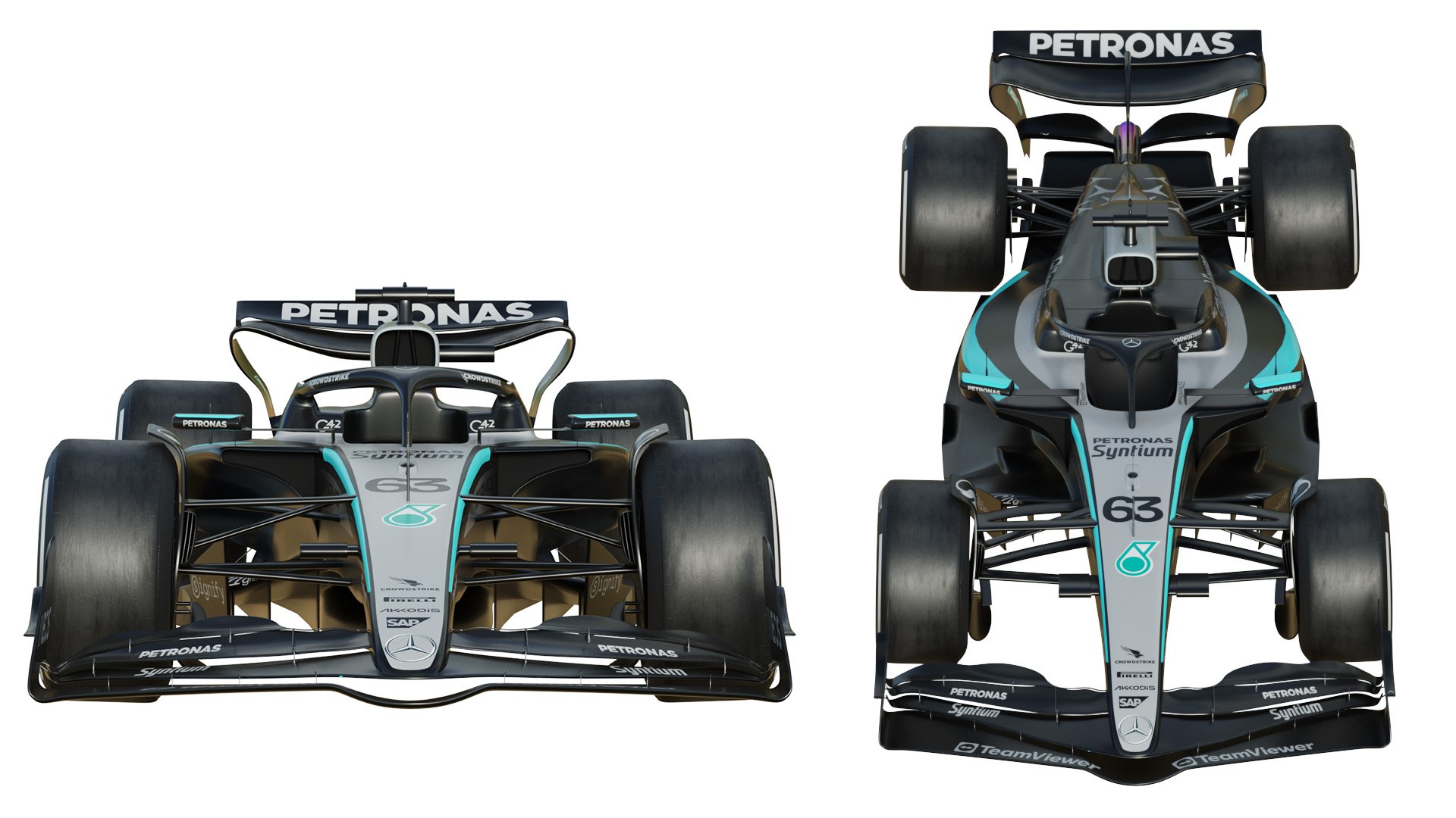 3D Model F1 Mercedes W16 2025 - TurboSquid 2370167