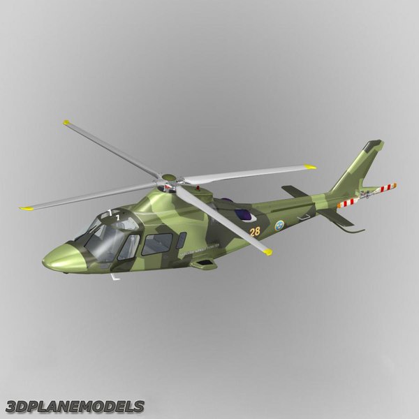 3d model agusta a-109e power sweden