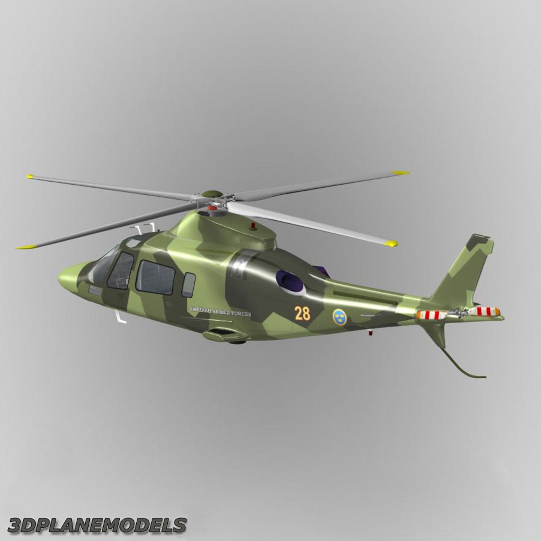 3d Model Agusta A-109e Power Sweden