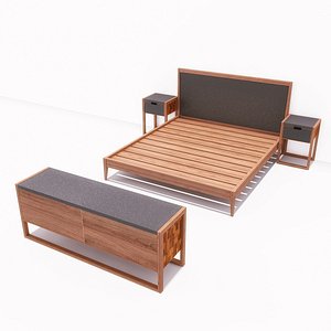 Queen Bed SketchUp Models for Download | TurboSquid