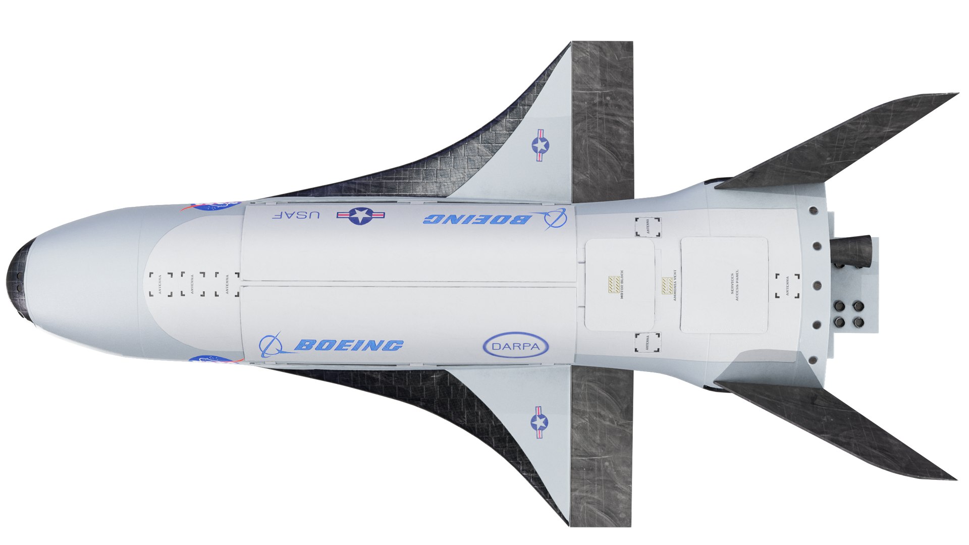 Boeing X-37B Spaceplane 3D Model - TurboSquid 2055150