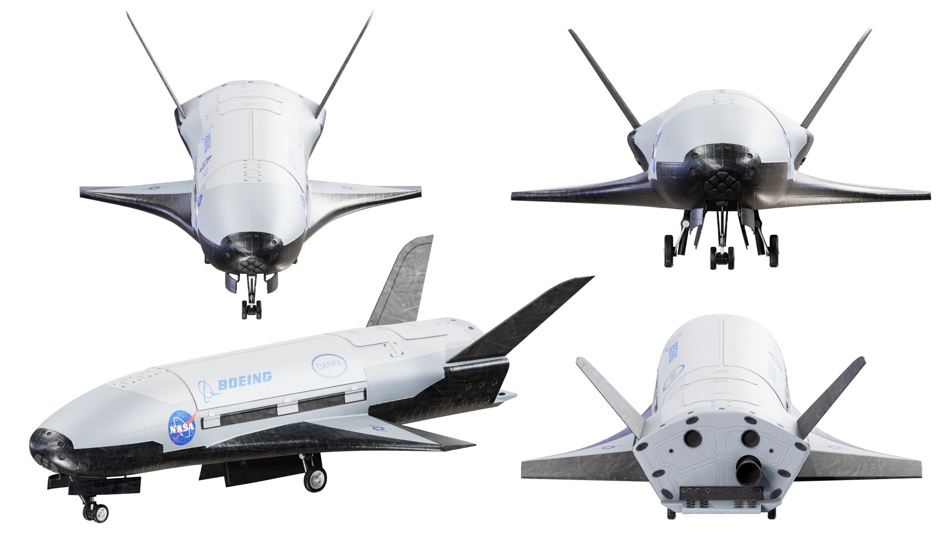 Boeing X-37B Spaceplane 3D Model - TurboSquid 2055150