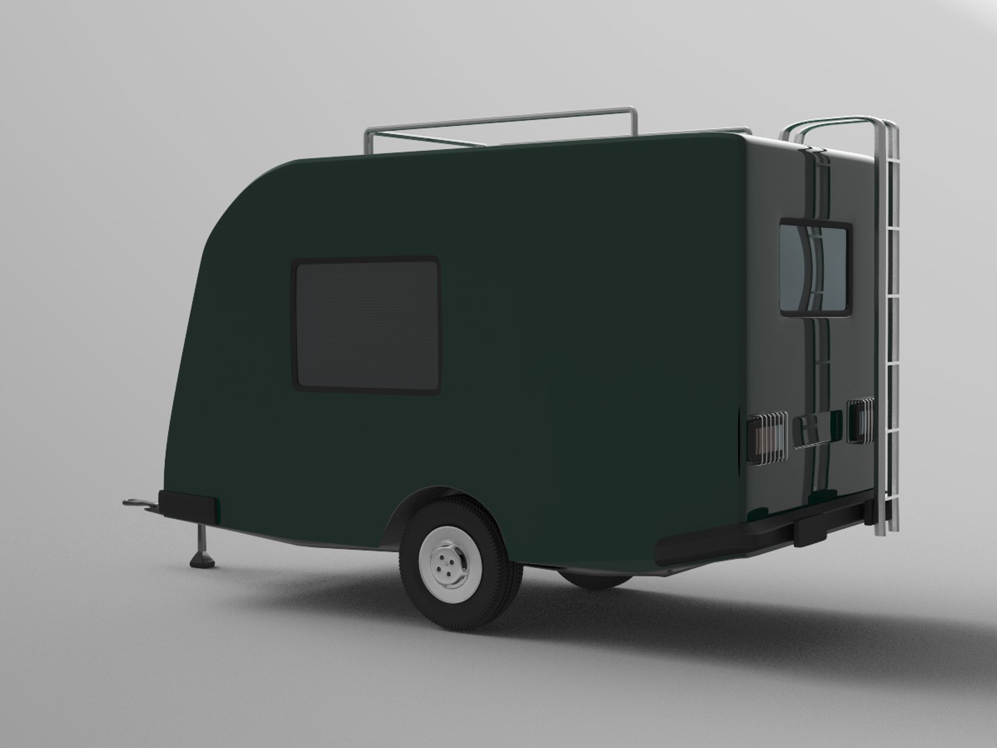 3d Model Travel Caravan