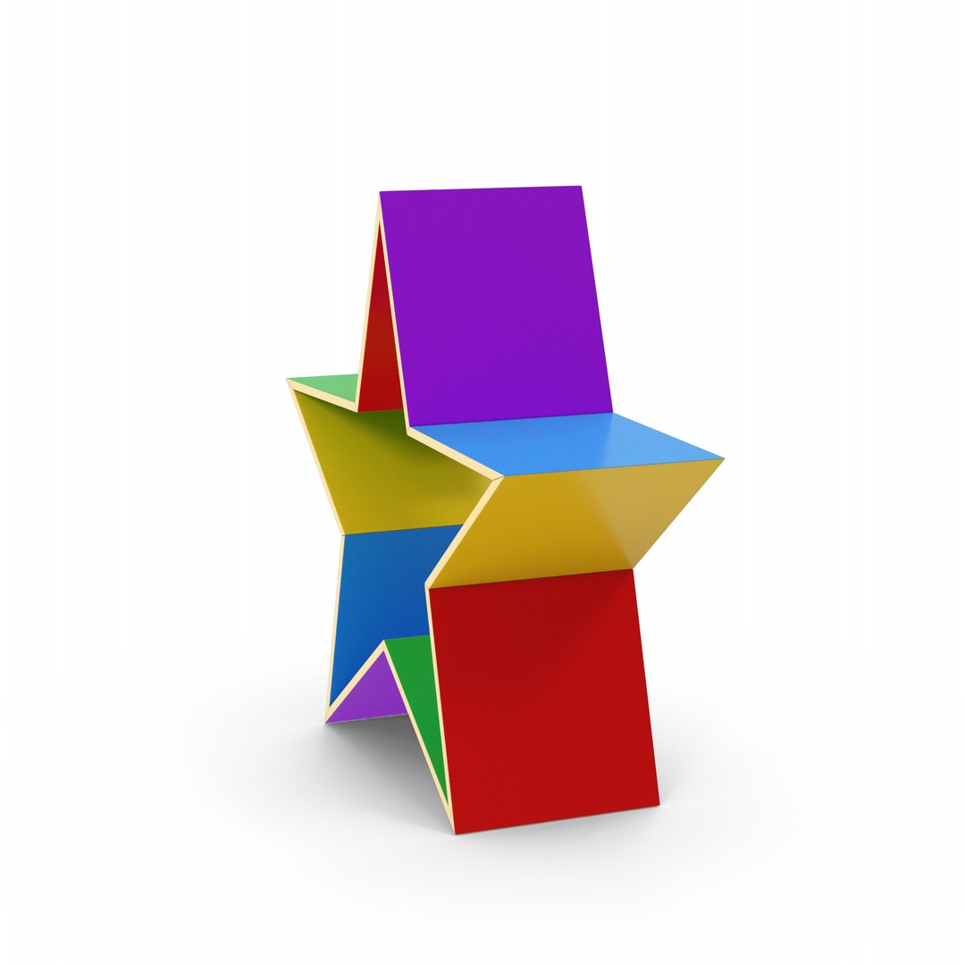 Coloured Star Shape Toy Model - TurboSquid 2284088