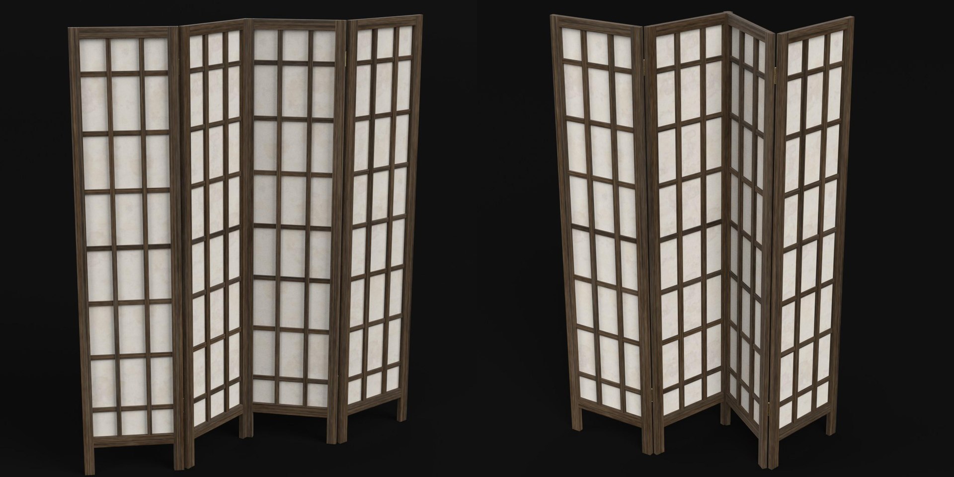 Wood Paper Room Divider 3D - TurboSquid 1632140