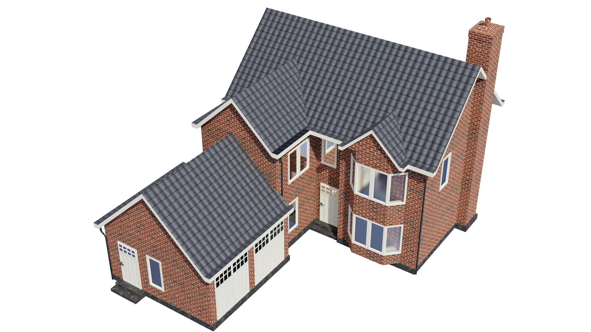 British House Design 001 3D Model - TurboSquid 2119750