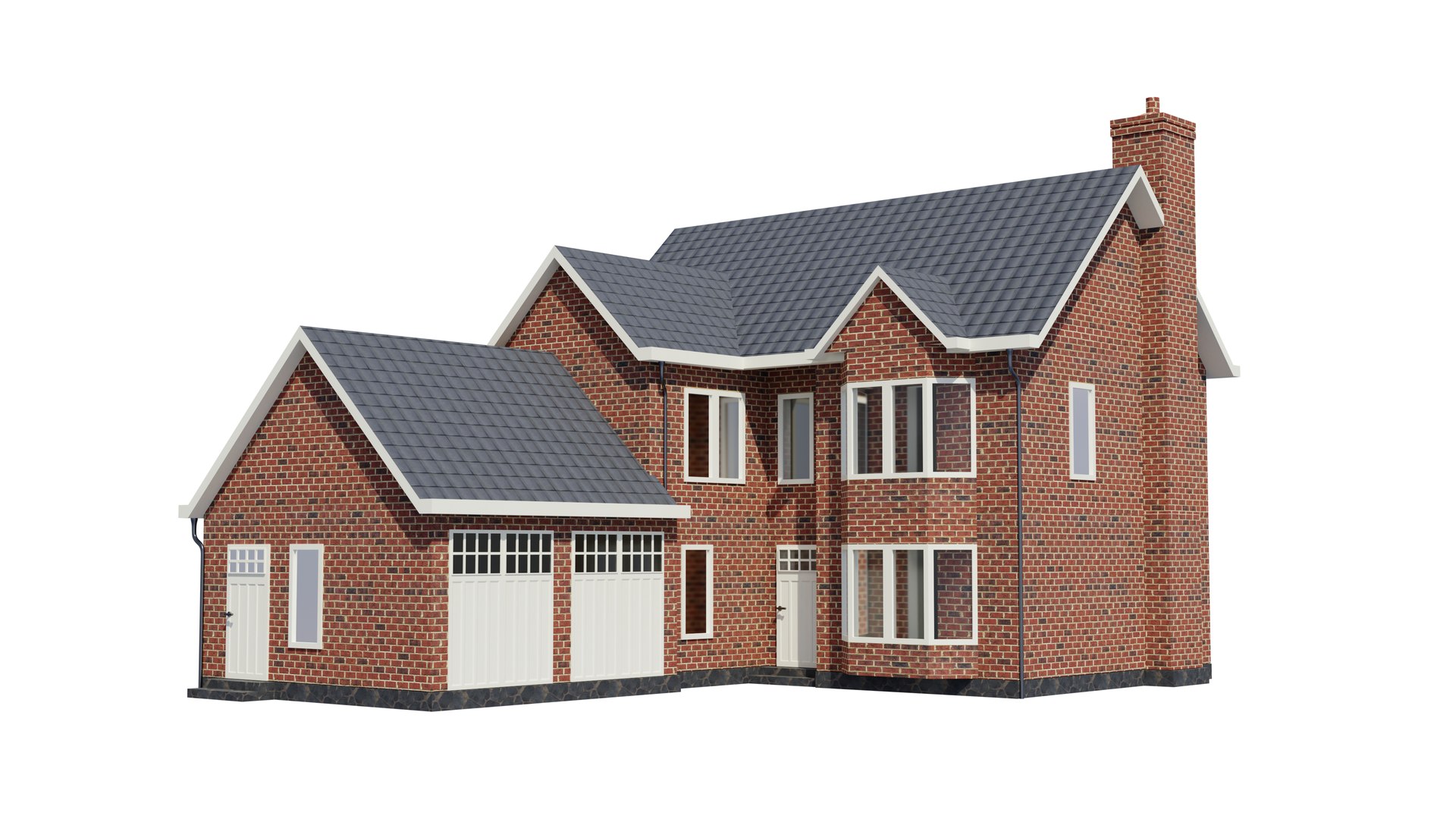 British House Design 001 3D Model - TurboSquid 2119750