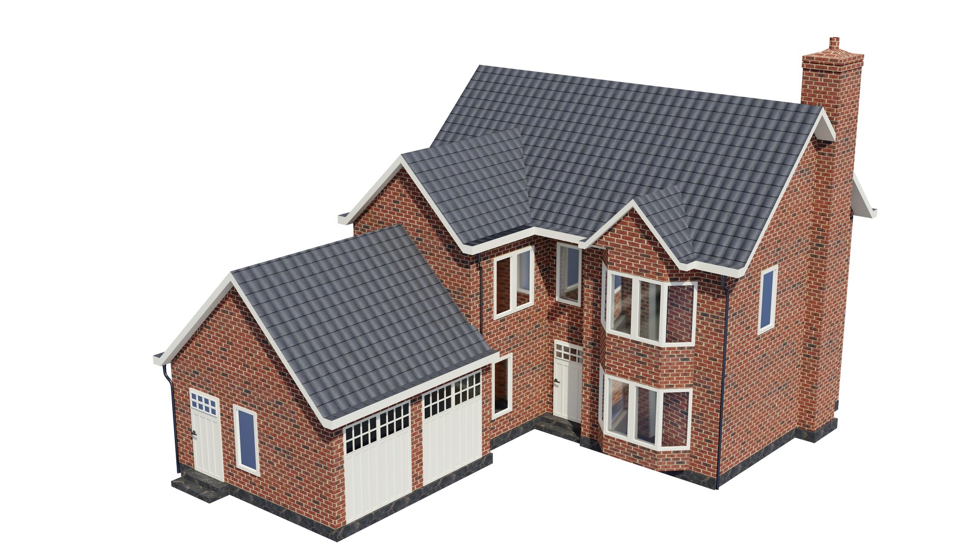 British House Design 001 3D Model - TurboSquid 2119750