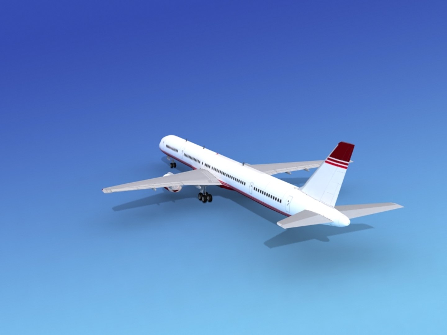 3d airline boeing 757 757-300 model