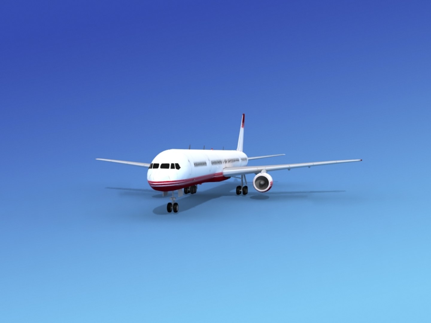 3d airline boeing 757 757-300 model